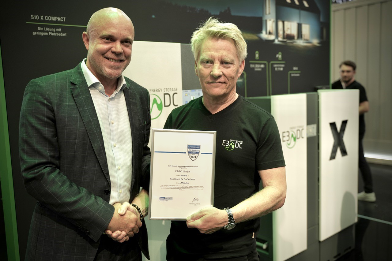 E3/DC wird mit dem „Top Brand PV“ Siegel für Deutschland, Österreich ...